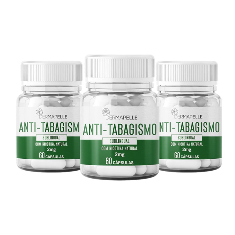 Anti-Tabagismo 2mg 60 Cápsulas (3 Unidades) | Dermapelle