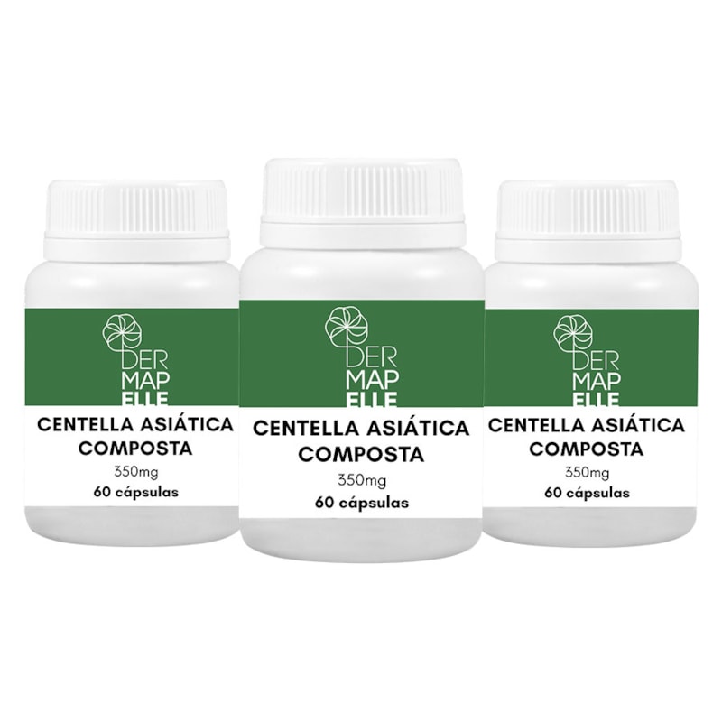 COMBO Centella Asiática Composta 350mg (3 Unidades) | Dermapelle