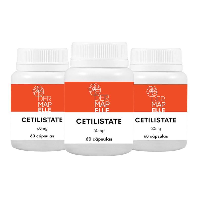 Combo Cetilistate 60mg 60 Cáps. 3 Un. - Emagrecedor | Dermapelle