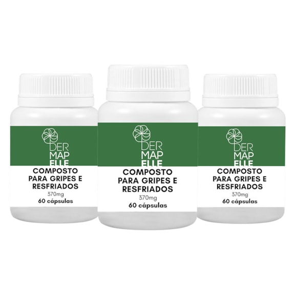 Combo Composto para Gripes e Resfriados (3 unidades) | Dermapelle