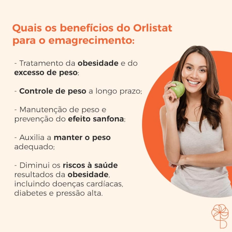 Orlistate 120mg - Emagrecedor (3 unidades) | Dermapelle