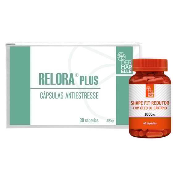 COMBO | Shape Fit Redutor com Óleo de Cártamo + Antiestresse Relora ...