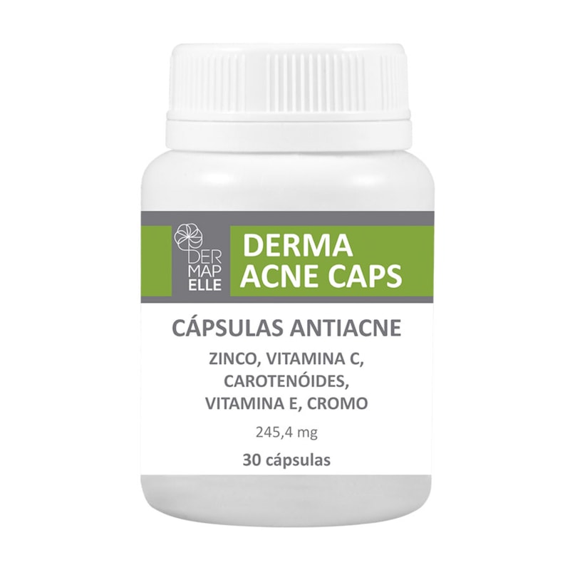 Composto Antiacne - Derma Acne 245,4mg 30 Cáps. | Dermapelle