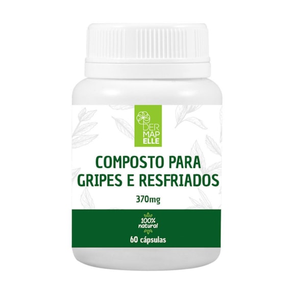 Composto para Gripes e Resfriados 370mg 60 Cáps. | Dermapelle