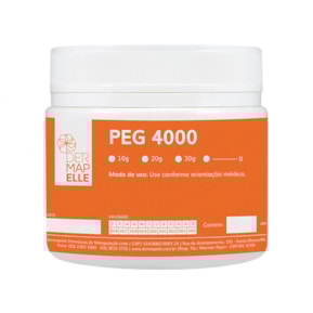 PEG 4000 caixa com 15 Unidades de 10g - Dermapelle