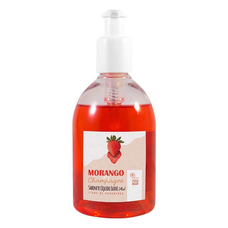 Sabonete Líquido - Morango & Champagne 240ml | Dermapelle