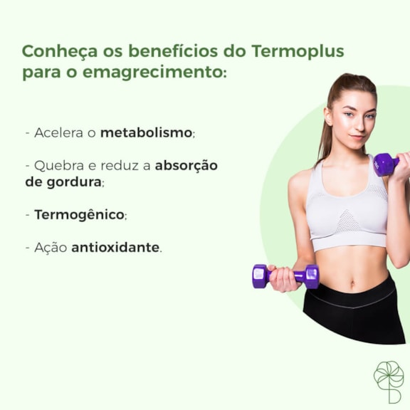 Termoplus 500mg 30 Cápsulas - Termogênico | Dermapelle