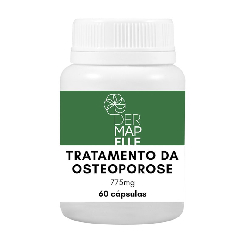 Tratamento da Osteoporose 775mg 60 Cápsulas | Dermapelle